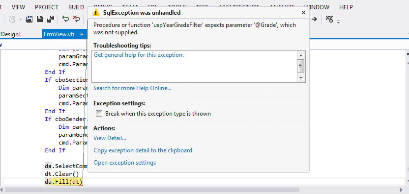 sql server - Filtering data in datagrid view with multiple comboboxes - Stack Overflow